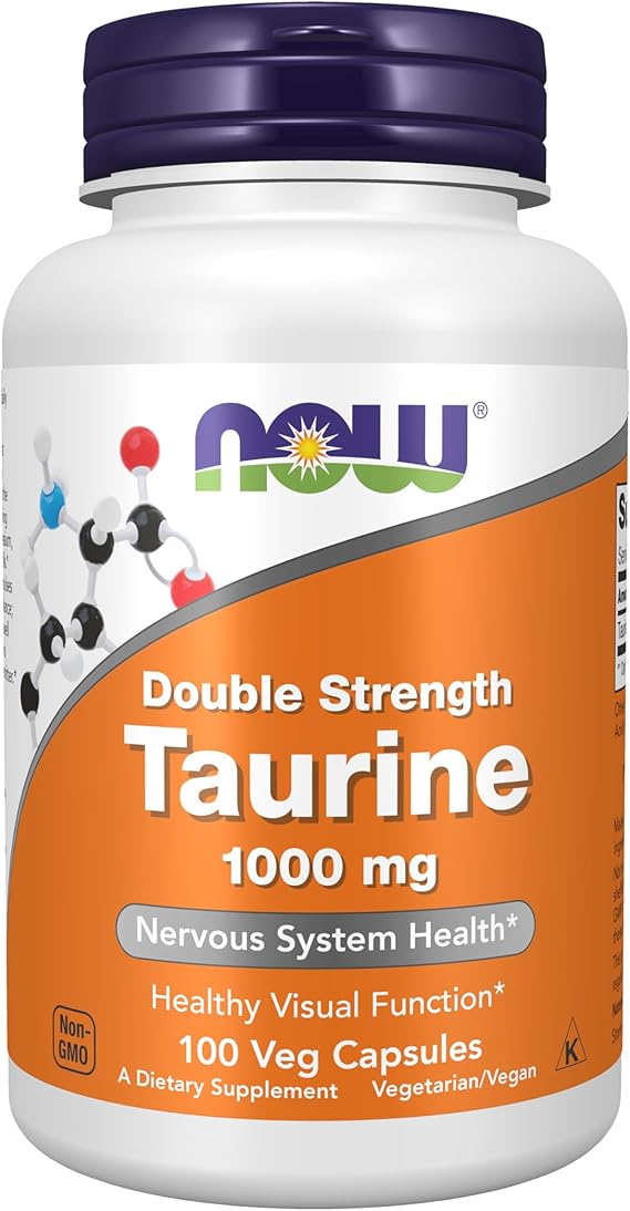 NOW TAURINE DOUBLE STRENGTH 1000MG 100 Capsule