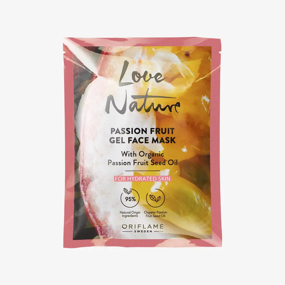 Oriflame Love Nature Passion Fruit Gel Face Mask with Organic Passion