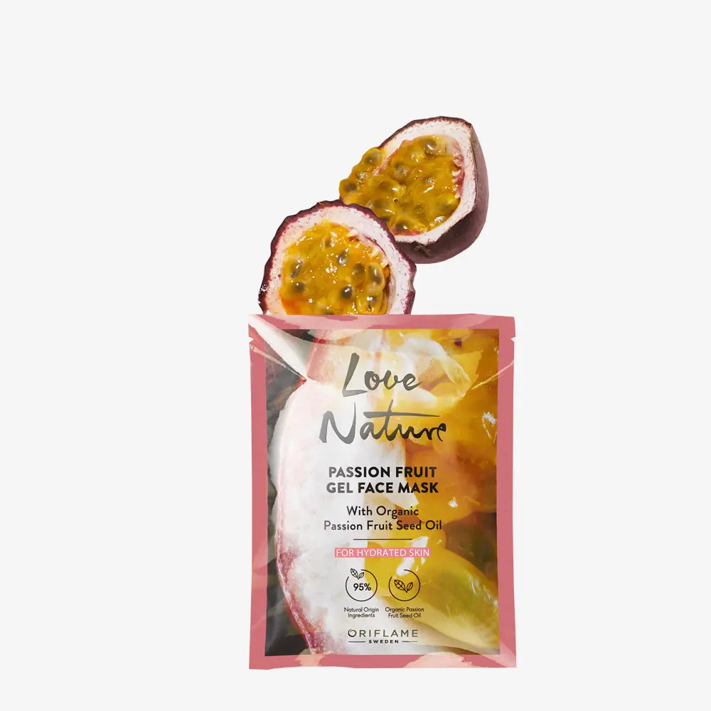 Oriflame Love Nature Passion Fruit Gel Face Mask with Organic Passion